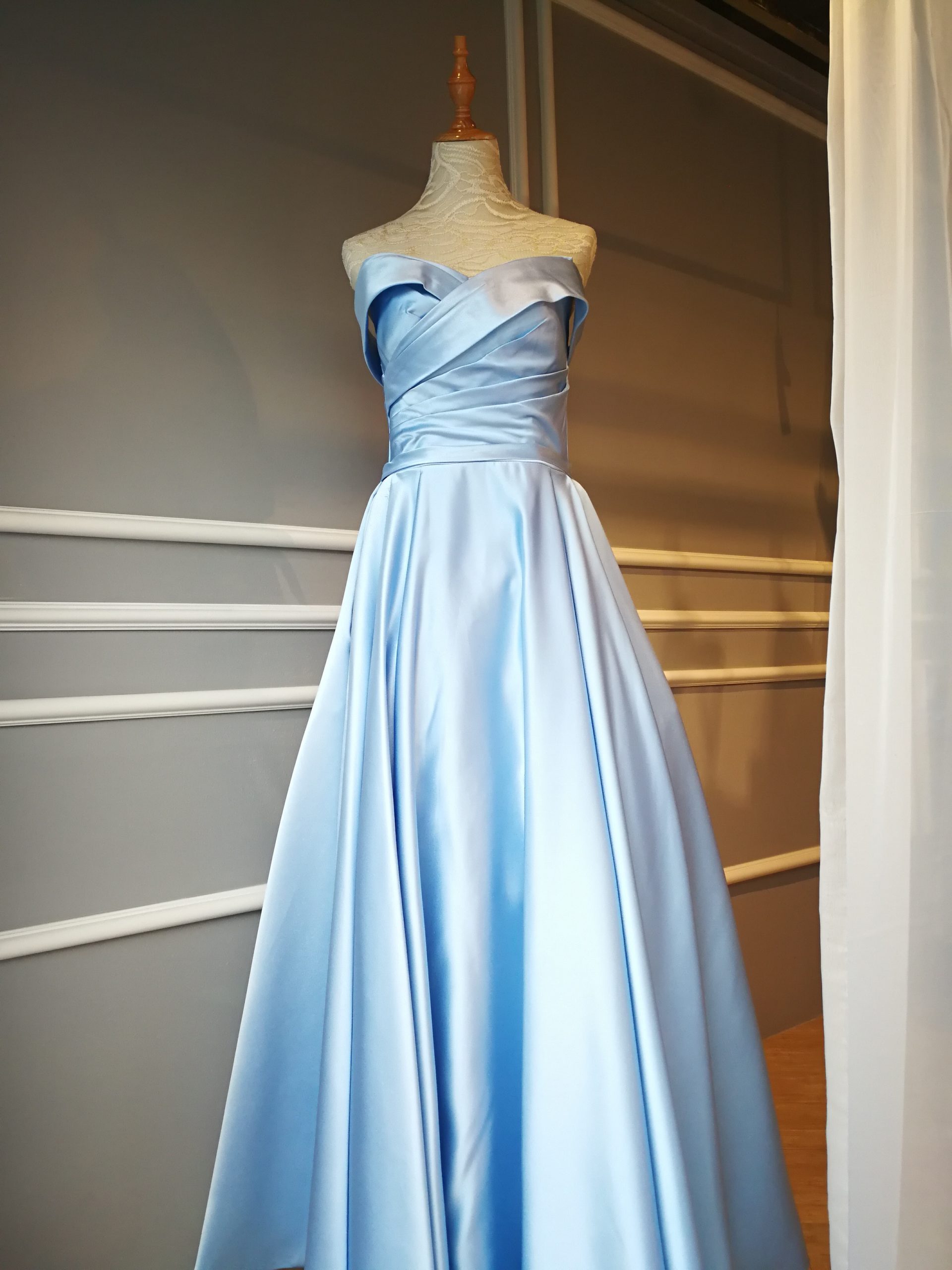 Cara Sky Blue Gown - Vogue Lease